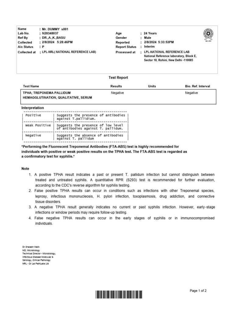 TPHA | PDF