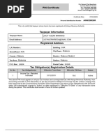 TPIN Certificate | PDF