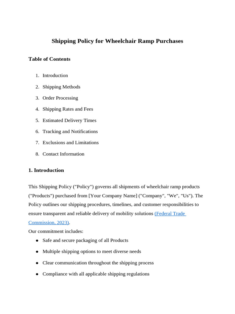 Final Shipping Policy | PDF | Cargo