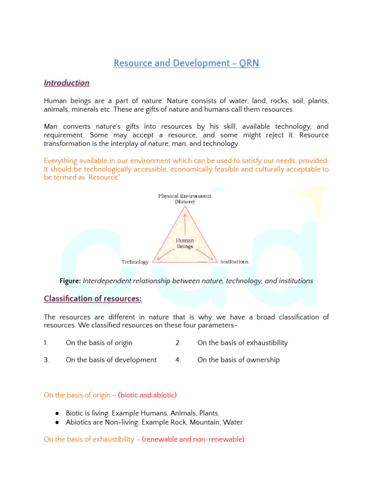 Resource and Development - QRN | PDF | Soil | Erosion