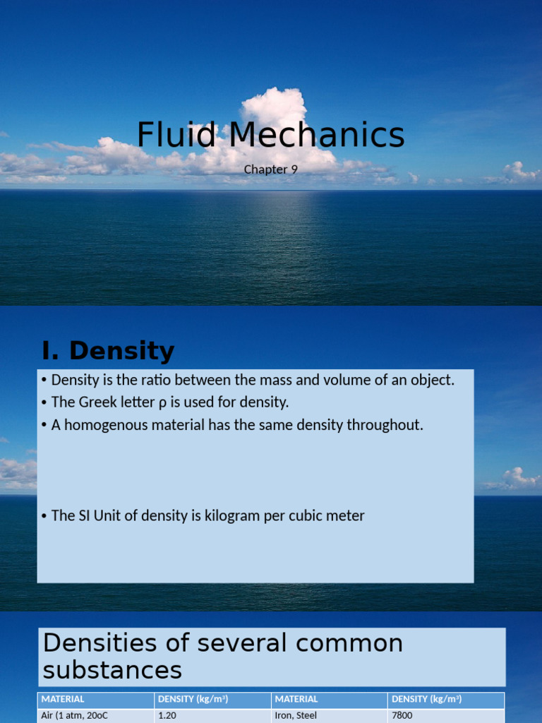 Chap 9 Fluid Mechanics - 1 | PDF | Fluid Mechanics | Fluid Dynamics