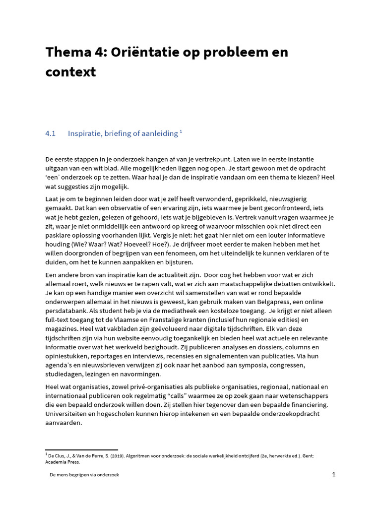 Thema 4 Orientatie Op Probleem en Context | PDF