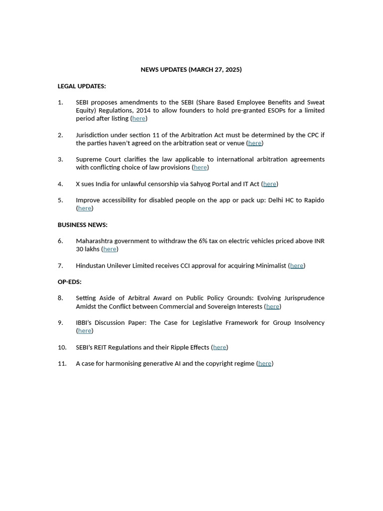 Legal Updates (March 27, 2025) | PDF