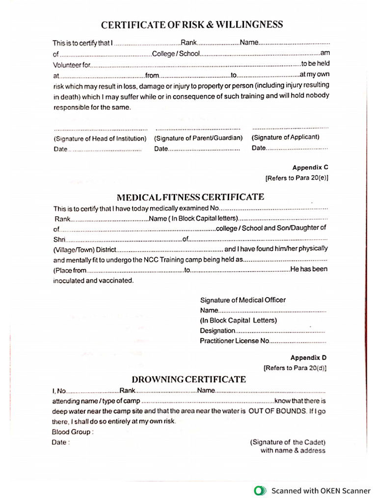 Catc Camp Form | PDF