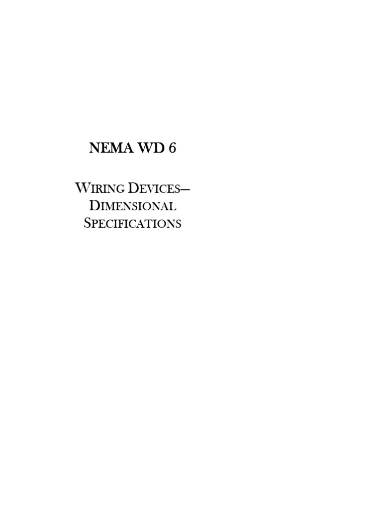 NEMA WD 6-2002 Wiring Device Specs | PDF