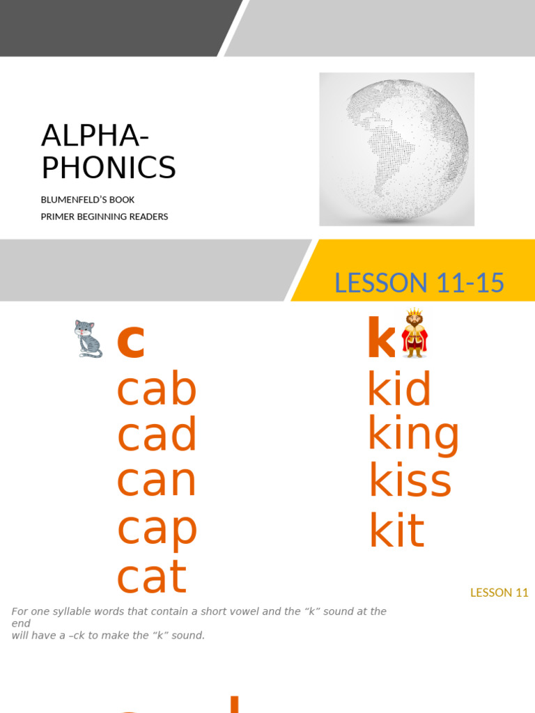 Alpha Phonics Lesson 11-15 | PDF