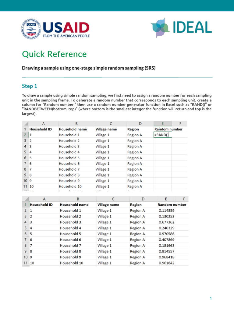 Quick Reference - Drawing A Sample Using SRS.508 | PDF