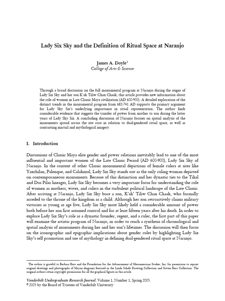 Lady Six Sky's Ritual Space at Naranjo | PDF | Maya Civilization