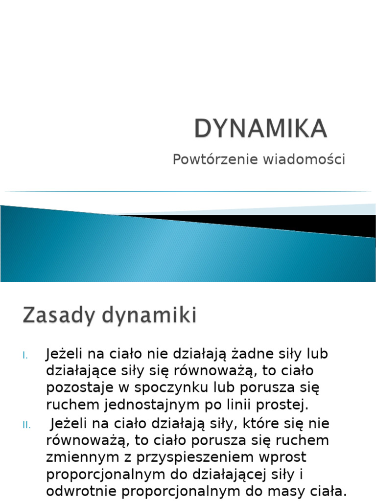 DYNAMIKA | PDF