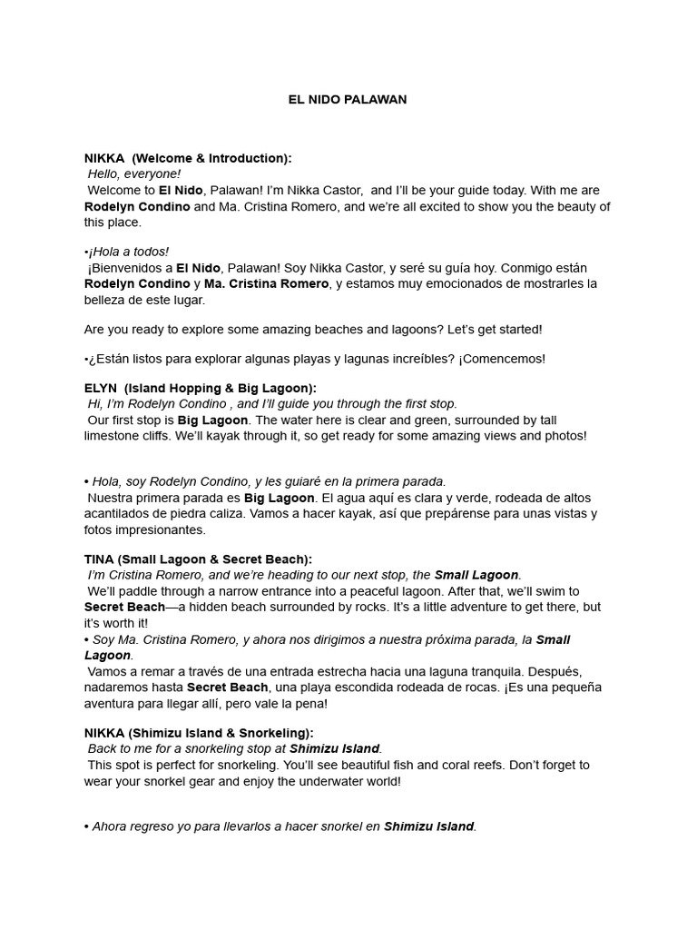 TOUR-GUIDING-SCRIPT | PDF