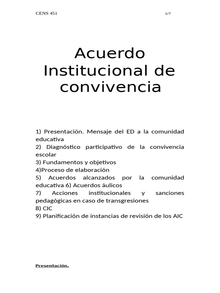 AIC | PDF | Institución | Escuelas