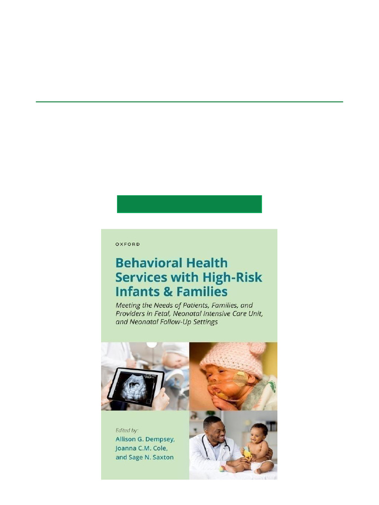 Behavioral Health Services with High Risk Infants and Families Meeting ...