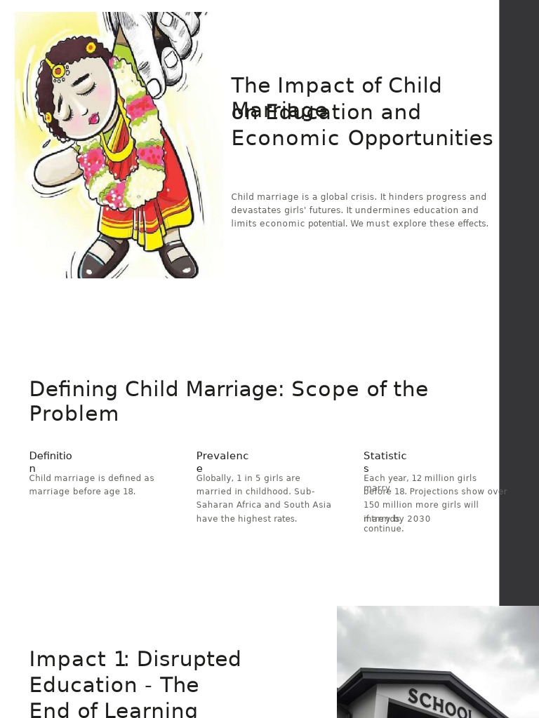 The Impact of Child Marriage On Education and Economic Opportunities ...