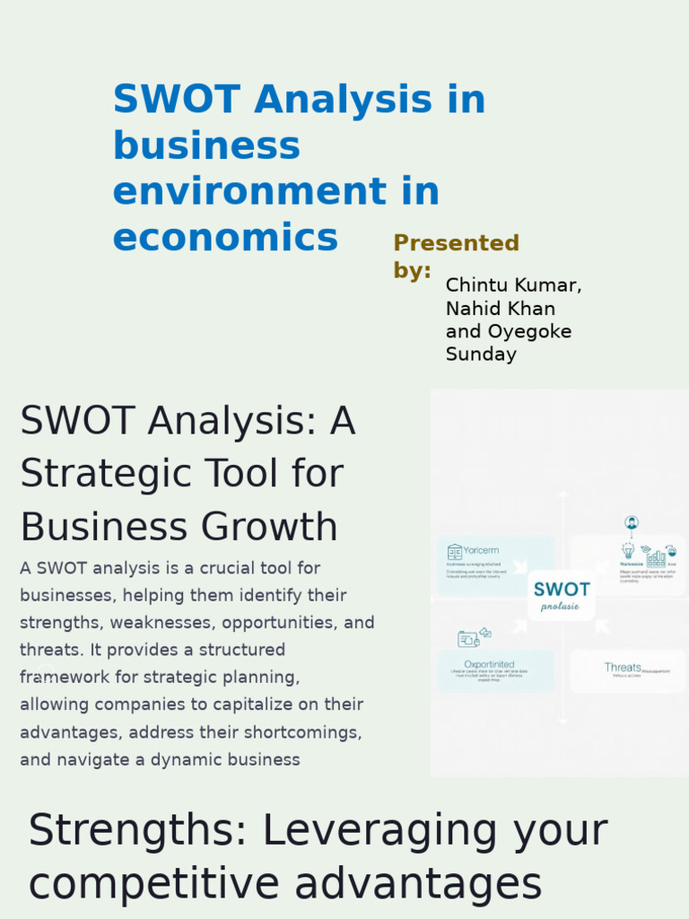 SWOT-Analysis-A-Strategic-Tool-for-Business-Growth My | PDF | Swot ...
