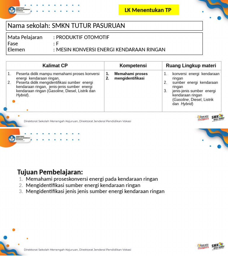 5.2.3 LK Ruang Kolaborasi - Menentukan TP - Kelompok | PDF