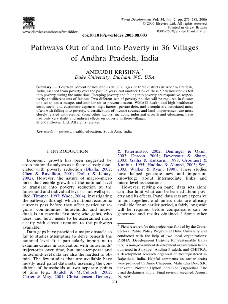 MFG en Pathways Out of and Into Poverty in 36 Villages of Andhra ...