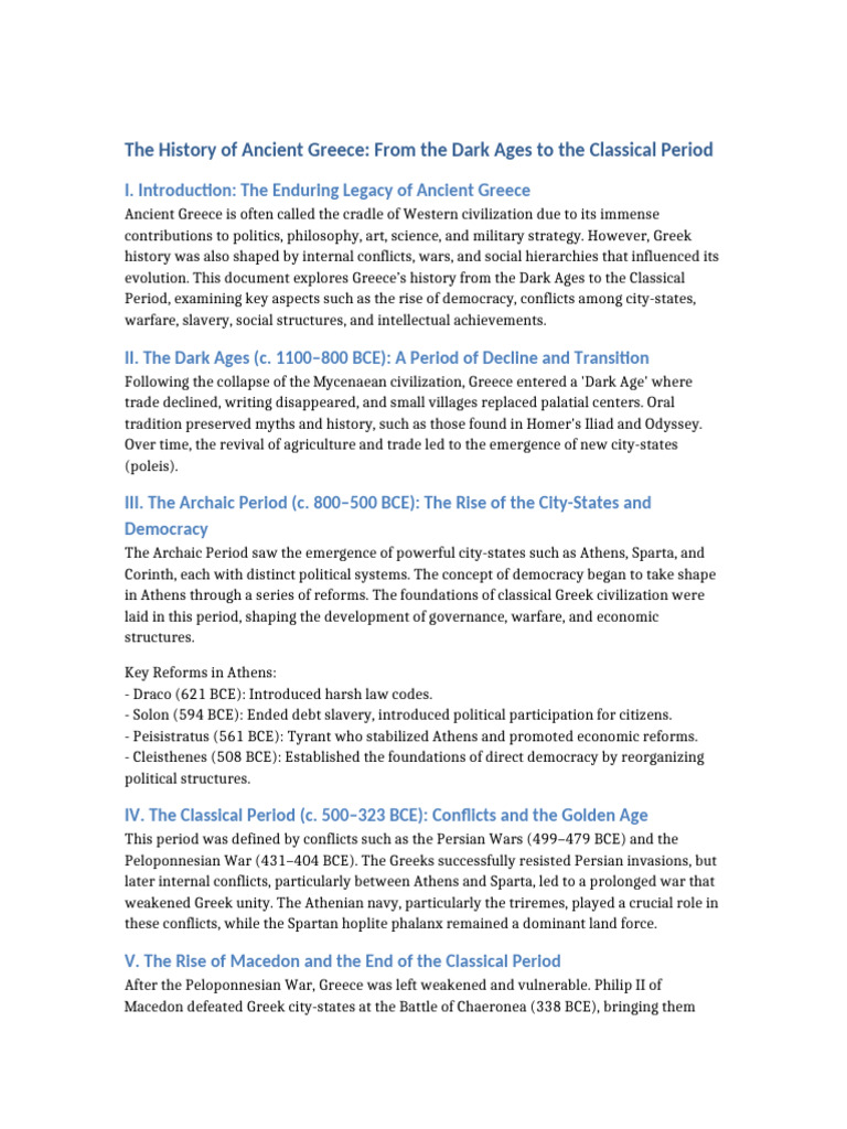 Ancient Greece | PDF | Ancient Greece | Classical Greece