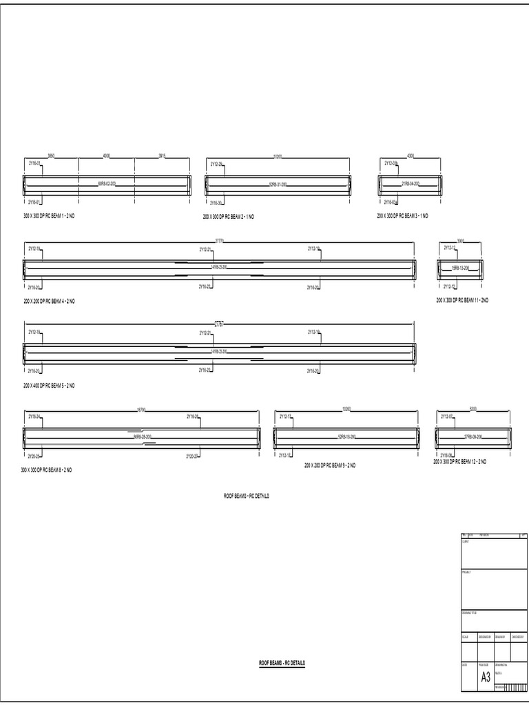 RING BEAM - G.K Construction Drawing | PDF