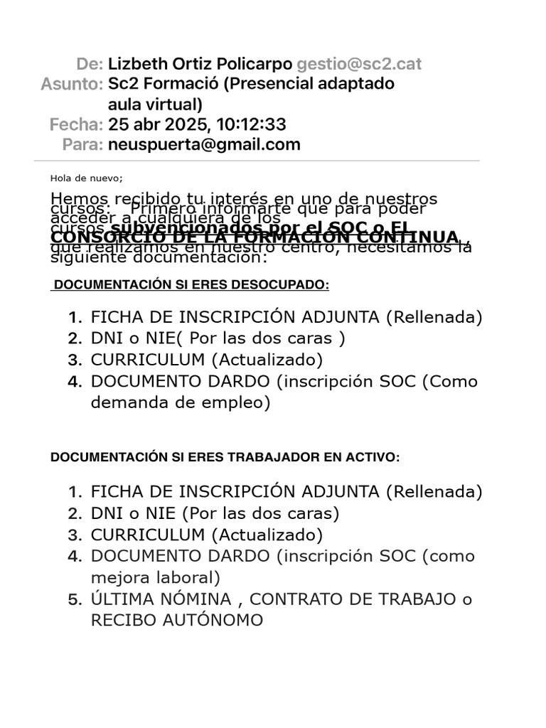Sc2 Formació (Presencial Adaptado Aula Virtual) | PDF | Informática