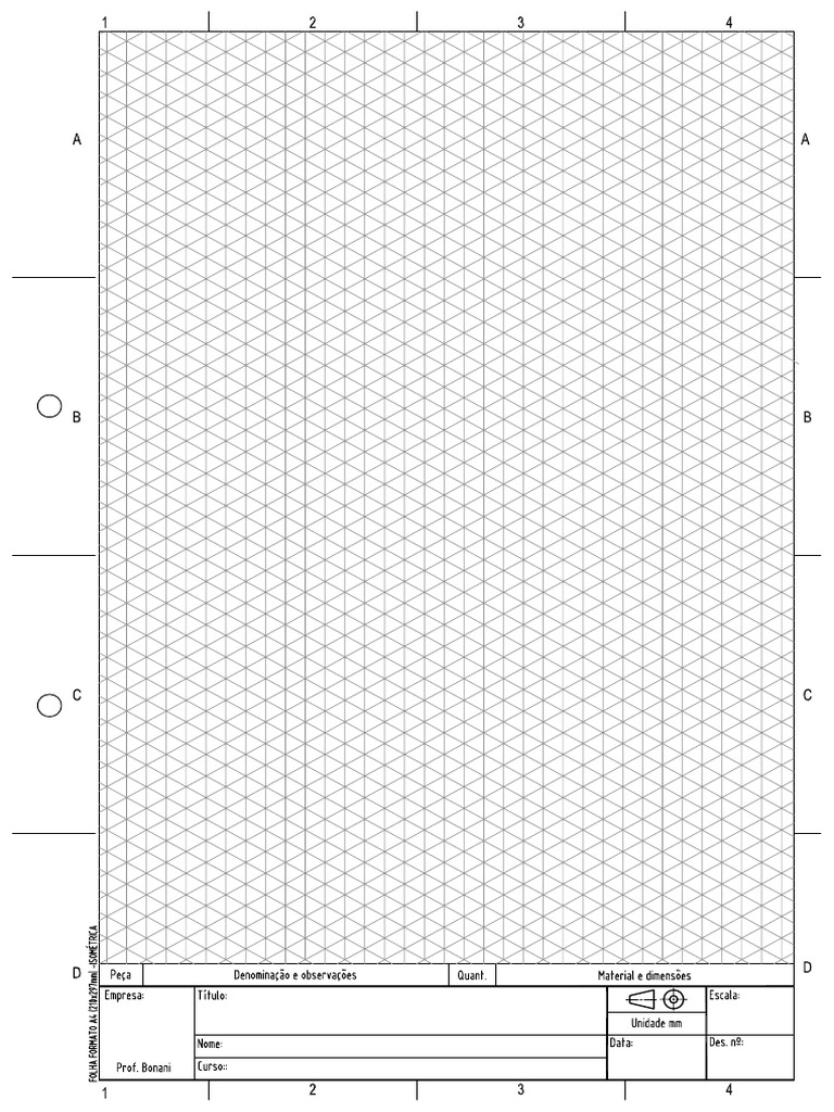 Folha A4-Isométrica | PDF