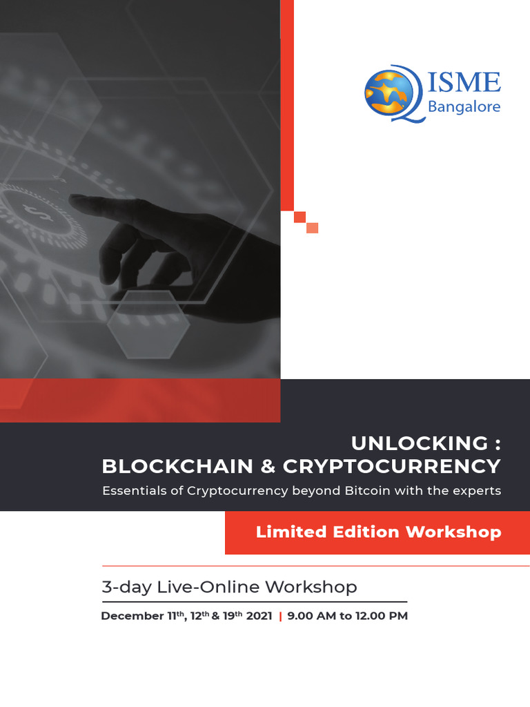 ISME BlockchainCryptocurrency Brochure | PDF | Cryptocurrency | Economies
