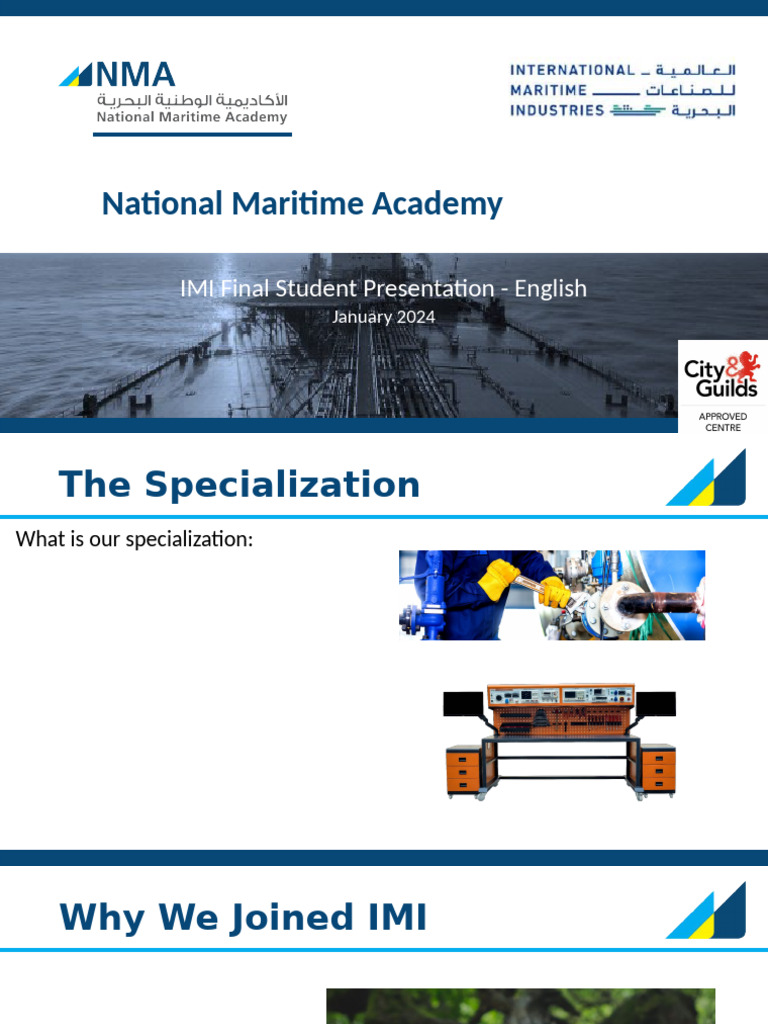 NMA - IMI - Final Student Presentation - ELT - Jan 24 | PDF