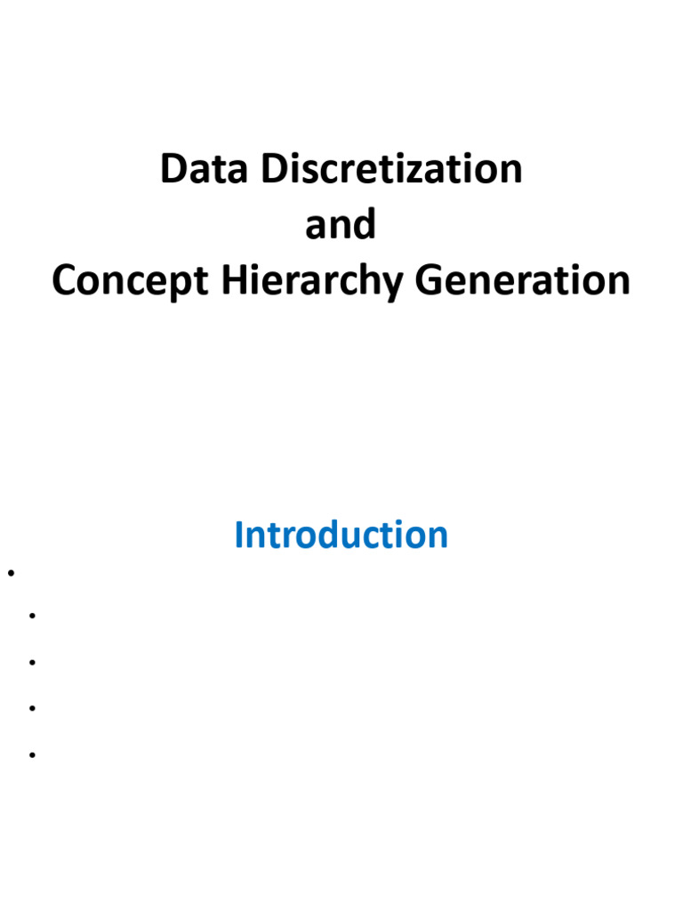 Data Discretization and Concept Hierarchy | PDF | Cluster Analysis | Median