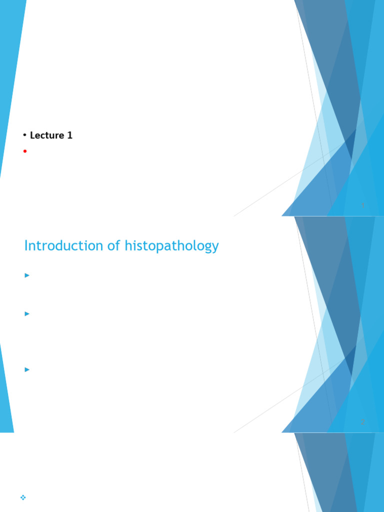 Lec 1 Introduction of Histopathology | PDF | Epithelium | Anatomy