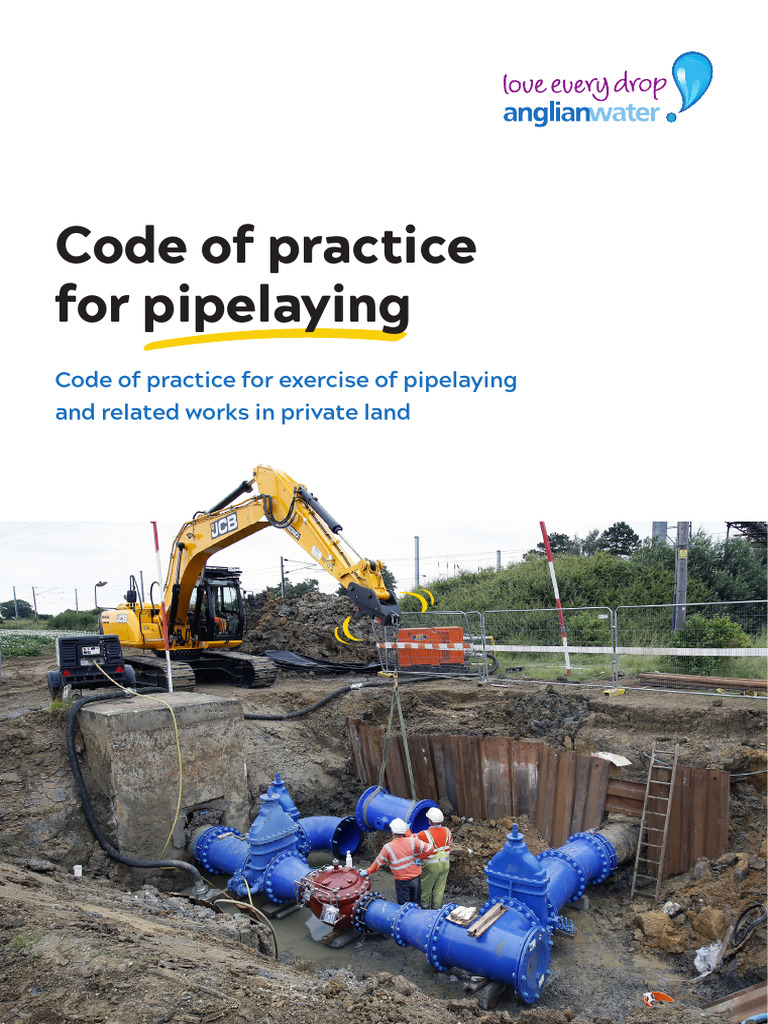 Pipelaying Code of Practice Guide | PDF | Sanitary Sewer | Fence