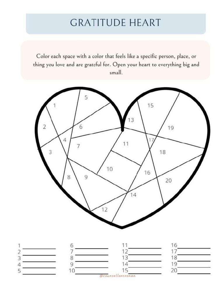 Gratitude Heart | PDF