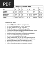ICT Computer Laboratory Rules AND Regulations | PDF | Educational ...