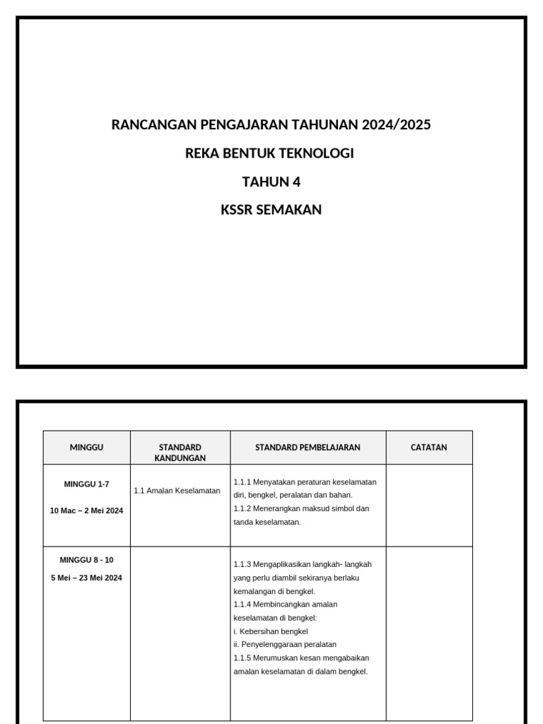 rpt 2024 RBT tahun 4 | PDF