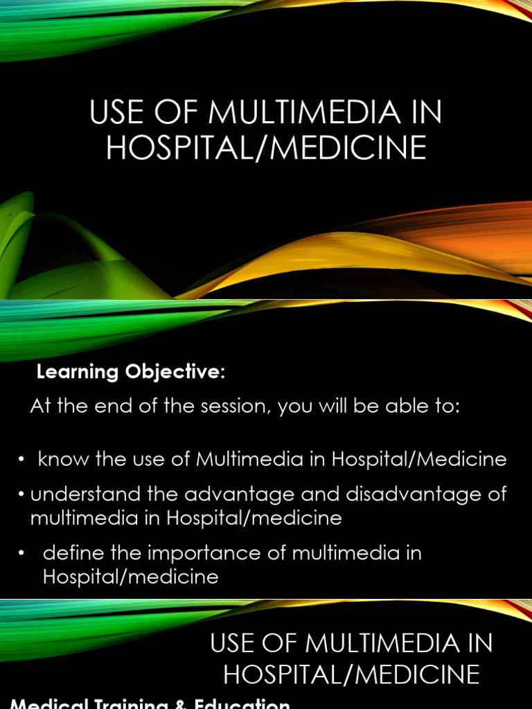 Multimedia Applications in Medicine | PDF | Multimedia | Medicine