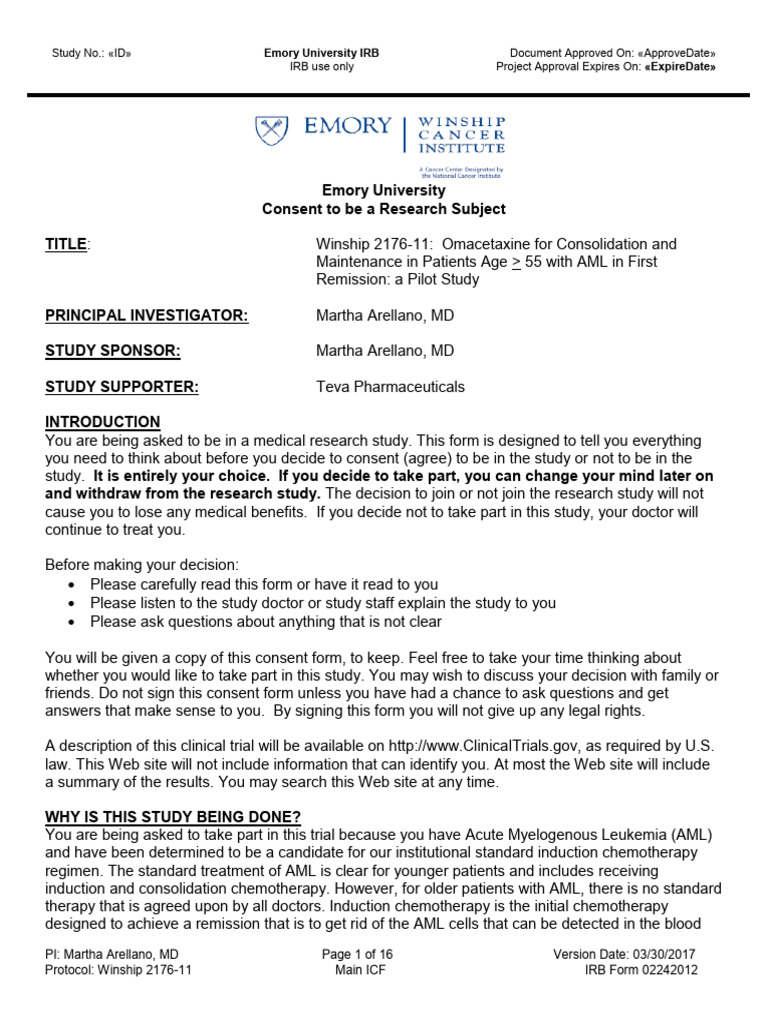 ICF_001 | PDF | Medical Record | Health Insurance Portability And ...