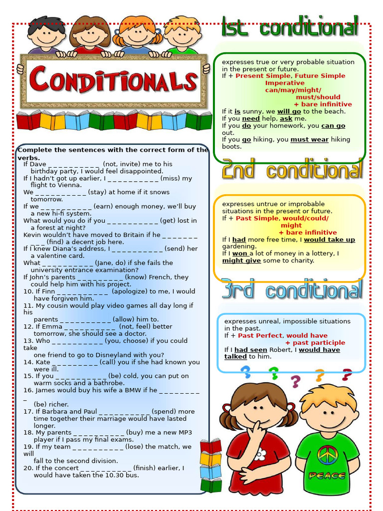 Conditionals With Answers | PDF | Language Mechanics | Linguistics