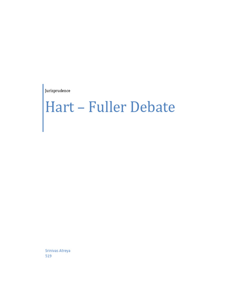 Hart-Fuller Debate on Natural Law | PDF | Jurisprudence | Natural Law