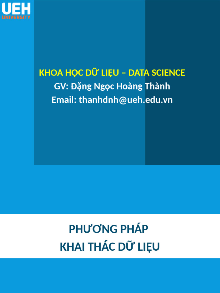 3 - Phuong Phap Khai Thac Du Lieu | PDF