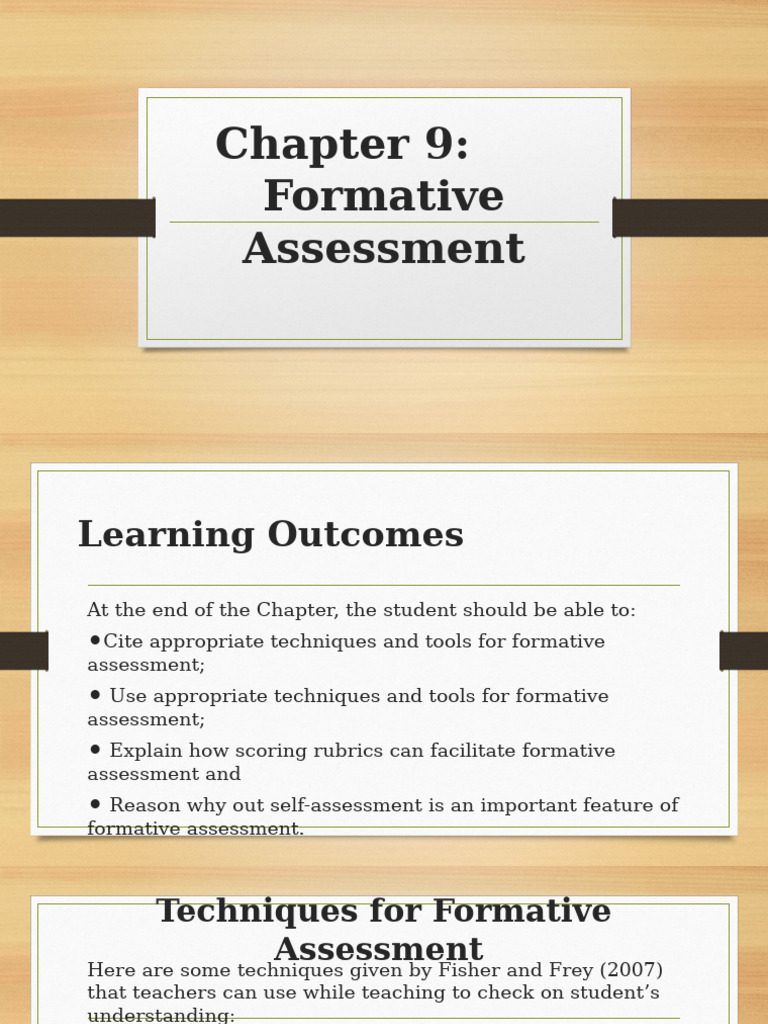 653720752-Formative-Assessment-PPt | PDF | Teachers | Cognition