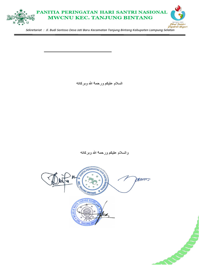 Undangan Uapacara HSN 2023 | PDF