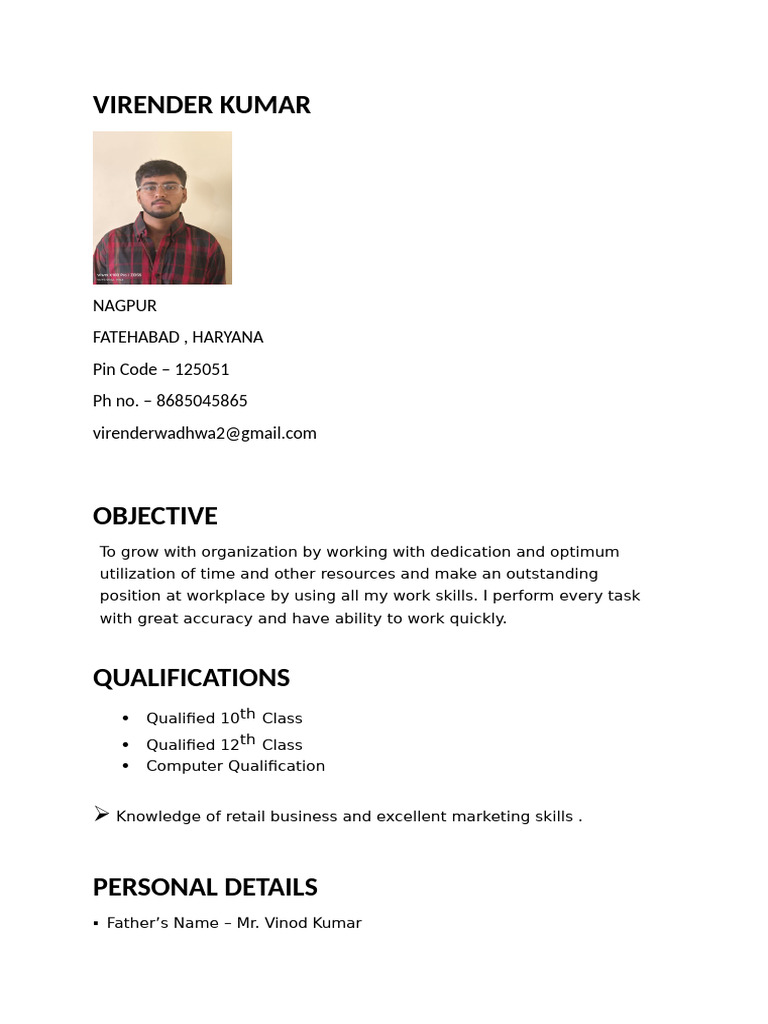 Virender Resume | PDF