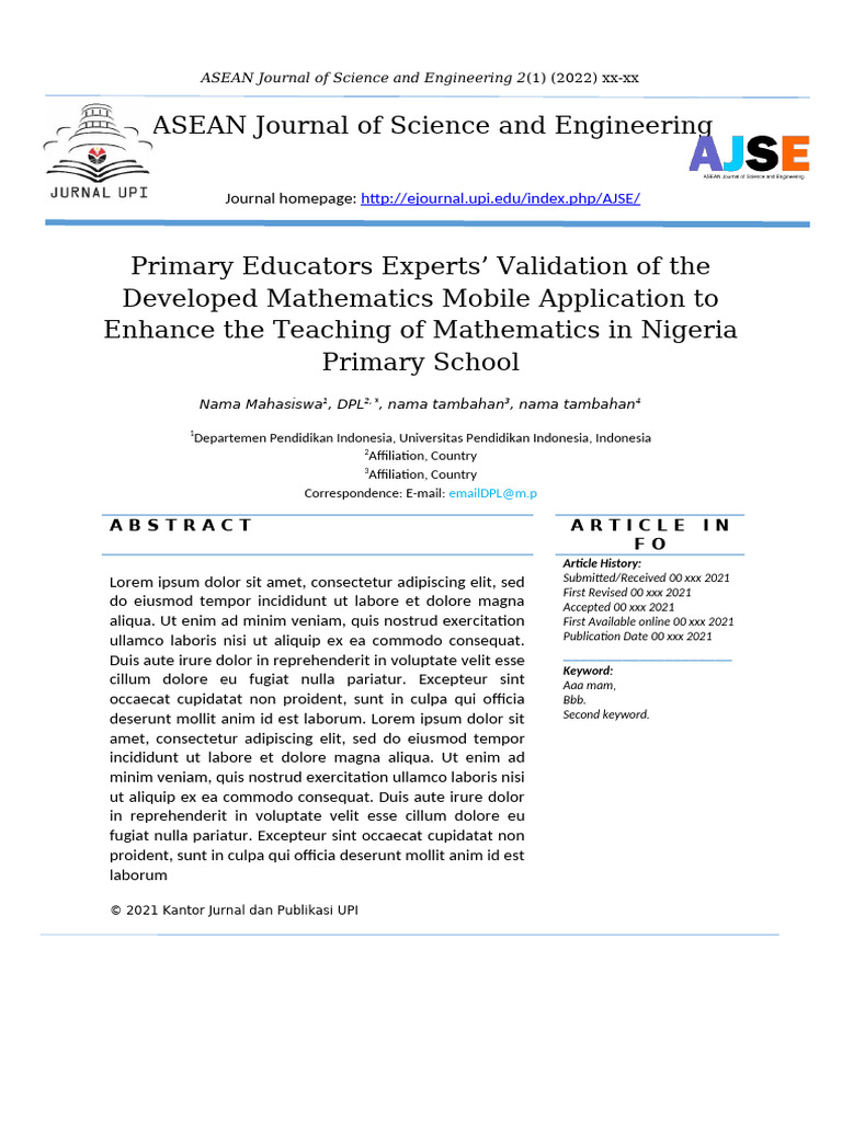 Template AJSE | PDF