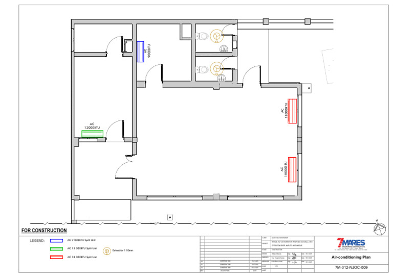 7M 312 NJOC - 250120 Air Conditioning Plan - Rev 02 | PDF
