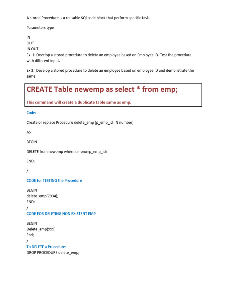 Explanation Pract6 PLSQL | PDF