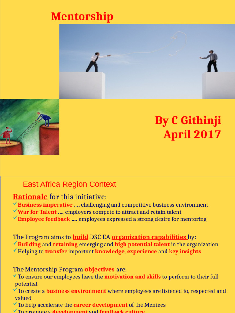 Mentorship Presentation | PDF | Mentorship | Organizational Behavior