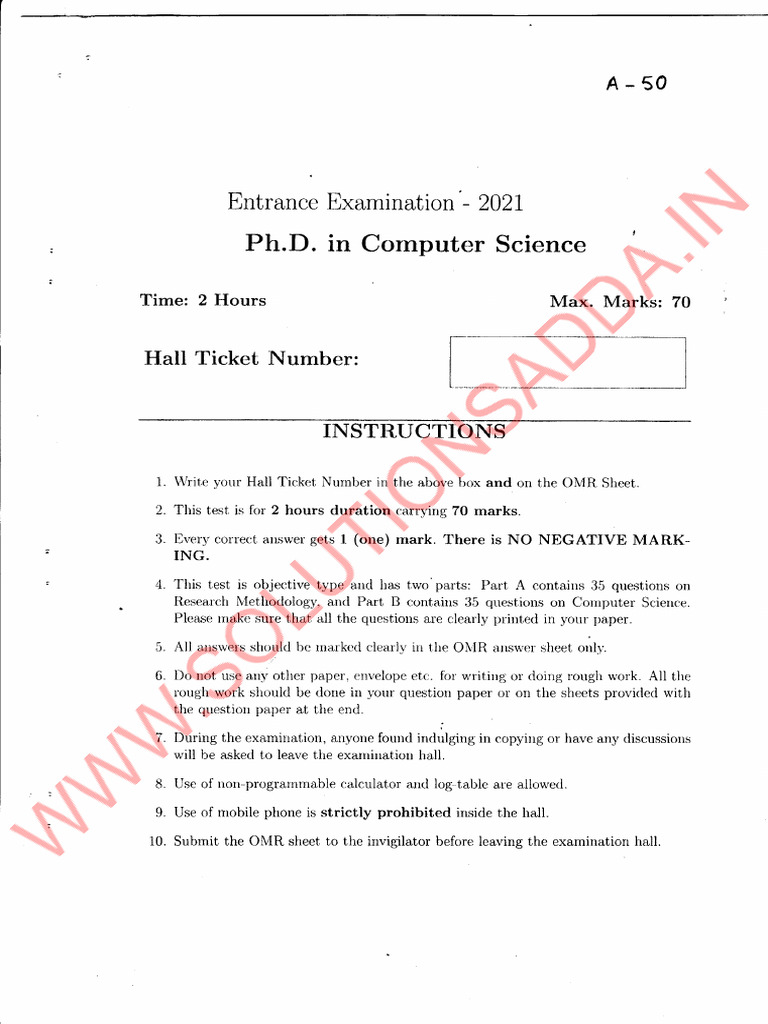 HCU - PH.D Computer Science 2021 | PDF | Computing | Software Engineering