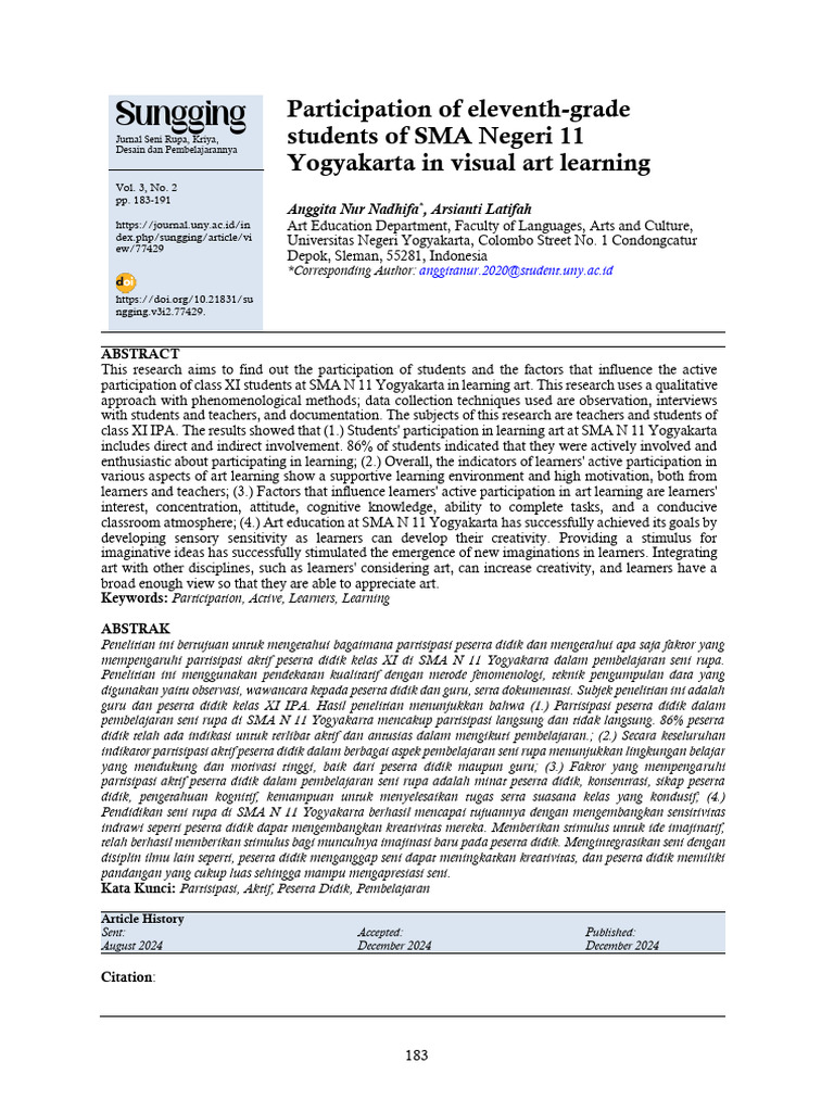 Robbyfirmansyah711, 19 Participation of Eleventh-Grade Students at SMA Negeri 11 Yogyakarta in ...
