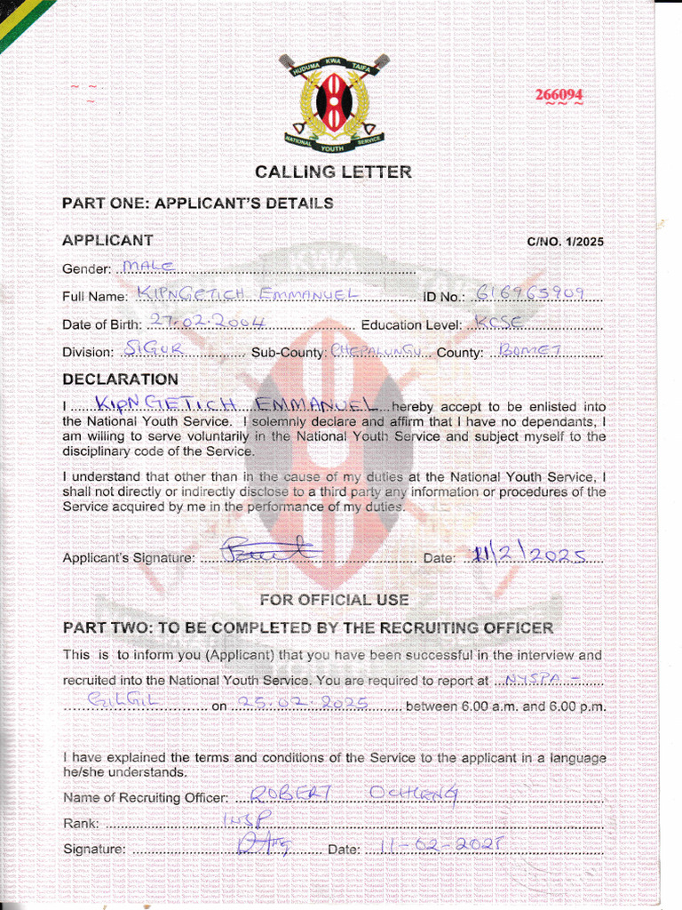 MR Emmanuel Calling Letter - 20250224 - 0001 | PDF