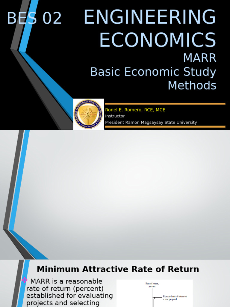 ECO Lesson MARR BESM | PDF | Internal Rate Of Return | Private Sector