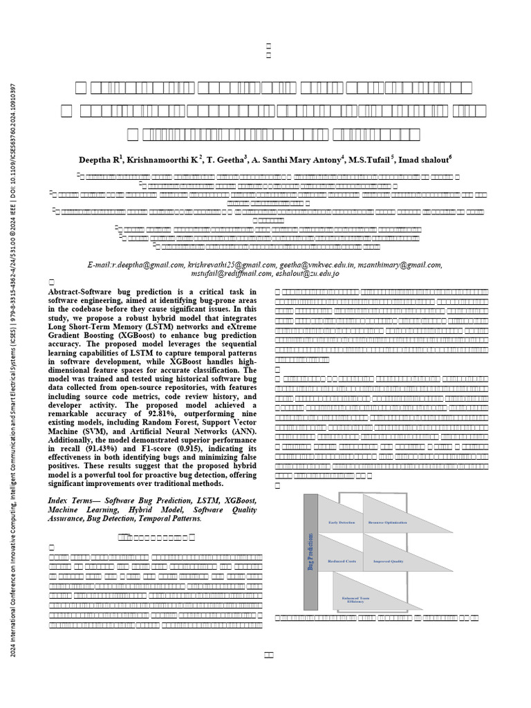 Designing A Robust Software Bug Prediction Model Using Enhanced Learning Principles With ...