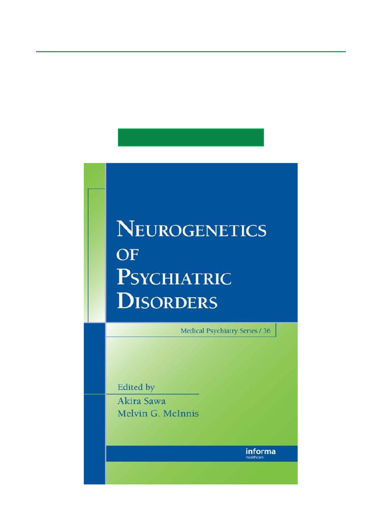 Neurogenetics of Psychiatric Disorders 1st Edition Complete PDF Download | PDF | Amyloid Beta ...